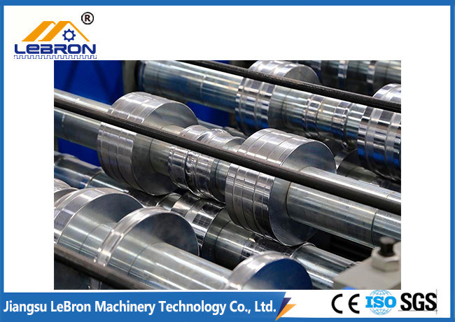 Blue Color Steel Structure Floor Deck Roll Forming Machine Delta PLC ...